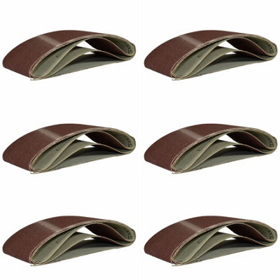 457mm x 75mm Mixed Grit Abrasive Sanding Belts Power File Sander Belt ...