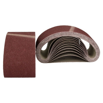 457mm x 75mm Mixed Grit Abrasive Sanding Belts Power File Sander Belt ...