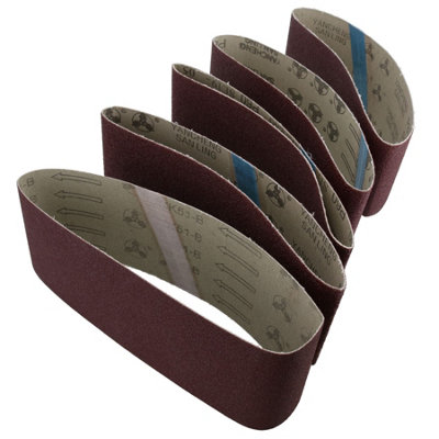 457mm x 75mm Mixed Grit Durable Abrasive Sanding Power File Belts ...