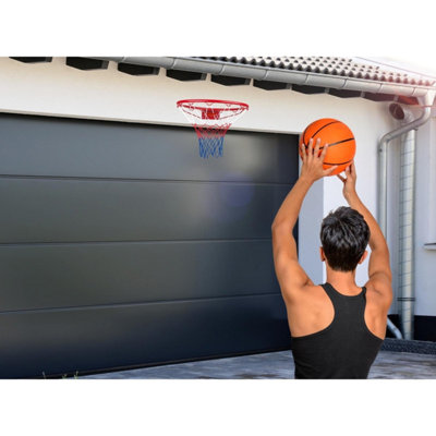 45CM Indoor Outdoor Basketball Ring with Weatherproof Net for Kids and ...