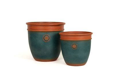 45cm Indoor Outdoor Hampton Planter Azure