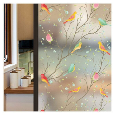 45cm x 200cm No Glue Electrostatic Frosted Glass Sticker Anti Peeping ...
