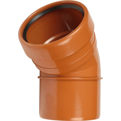 45deg x 110mm SS Bend Single Socket | DIY at B&Q