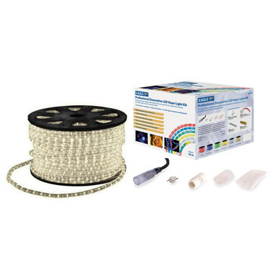 45m LED Rope Light Kit - Cut To Size Flexible Tube Indoor Outdoor Ultra ...