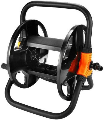45M Portable Hose Reel Free Standing Garden Water Pipe Rust Proof