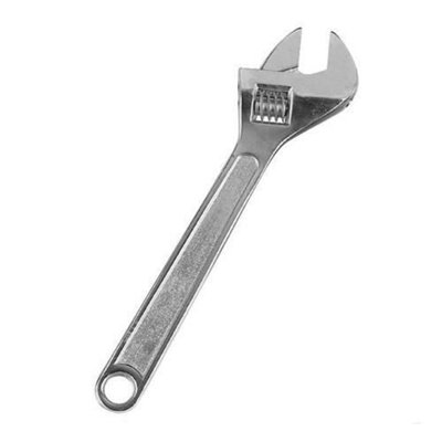 45mm Jaws 375mm Length Adjustable Spanner Wrench | DIY at B&Q
