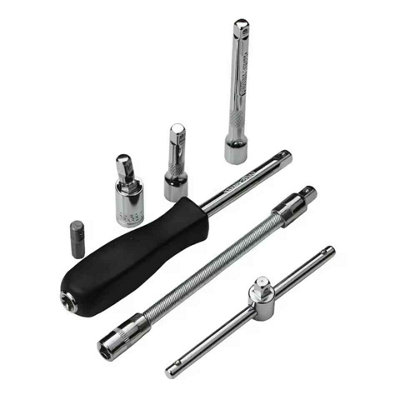 46pc 1/4 inch Drive Ratchet Socket Set Wrench Set with Sockets Metric ...