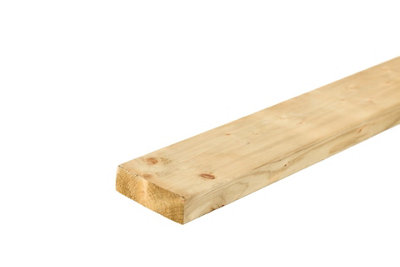 47mm x 150mm Sawn Treated Timber C24 (6x2) 3.6m - Pack of 18