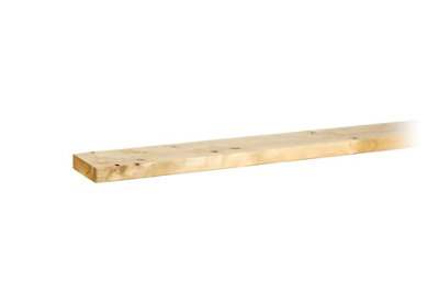 47mm x 175mm Sawn Treated Timber C24 (7" x 2") 3m - Pack of 2