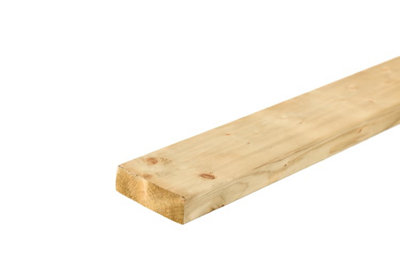 47mm x 200mm Sawn Treated Timber C24 (8" x 2") 6m - Pack of 10