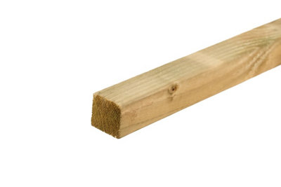 47mm x 50mm Sawn Treated Timber (2" x 2") 3m