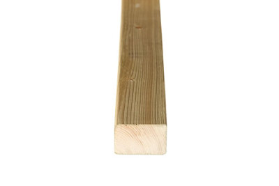 47mm x 75mm Sawn Treated Timber (3x2) 3.6m - Pack of 10