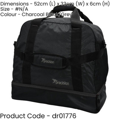 47x23x36cm Players Twin Kit Bag - BLACK/GREY 44L Boot/Shoe Compartment ...
