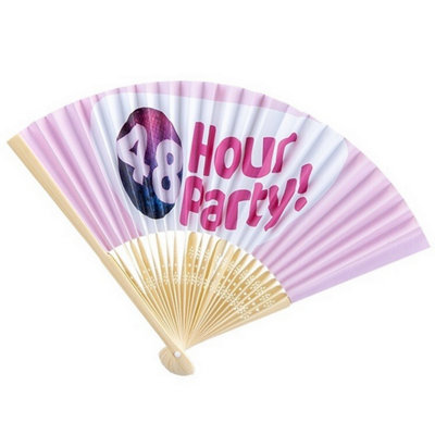 48 Hour Party Chinese Folding Hand Fan Lightweight Portable Cooling Fan