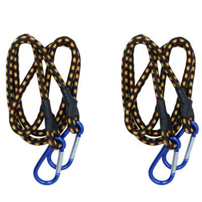 48 inch Bungee Strap with Aluminium Carabiners Hook Tie Down Fastener ...