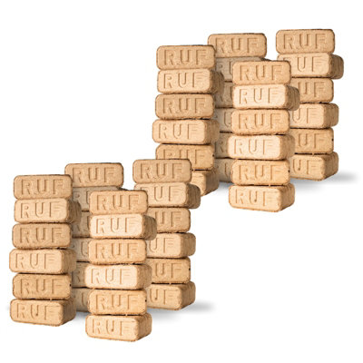 48 x RUF Briquettes (40kg) - Eco Friendly Organic Recycled Compressed ...