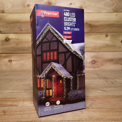 480 LED 6.2m Premier Clusterbrights Indoor Outdoor Multifunction Mains ...