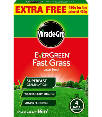 480g Lawn Seed Fast Growing Lawn Grass Rapid Quick Growth New lawns or ...