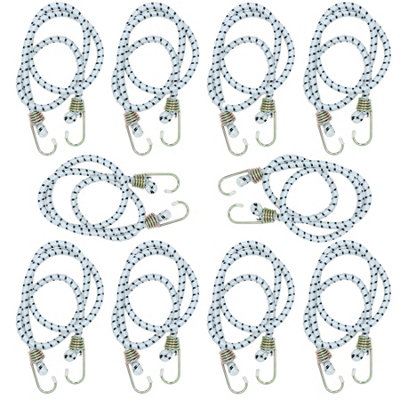 48in Heavy Duty Bungee Cords Fasteners Tie Downs Fastening Metal Hooks ...