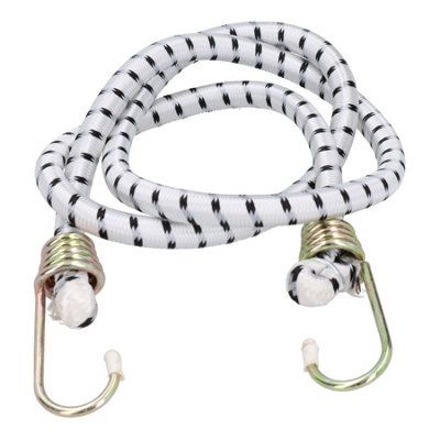 48in Heavy Duty Bungee Cords Fasteners Tie Downs Fastening Metal Hooks 6pk