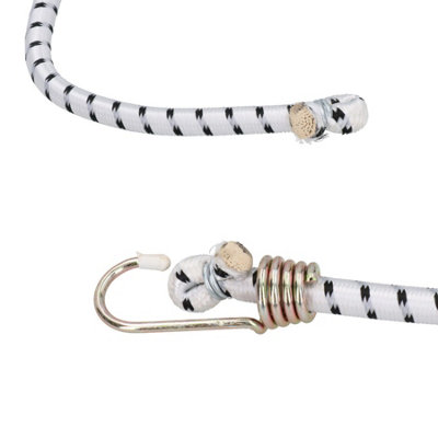 48in Heavy Duty Bungee Cords Fasteners Tie Downs Fastening Metal Hooks 6pk