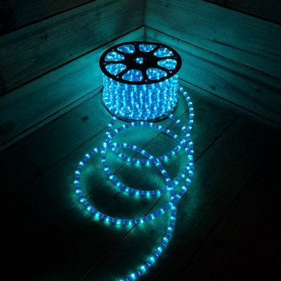 48m Blue 1800 LED Christmas Disco DJ Rope Light Static Function Indoor ...