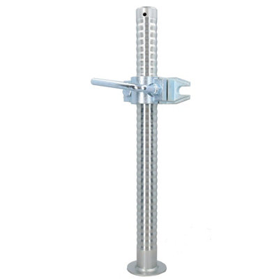 48MM Heavy Duty Ribbed Drop Prop Stand with Clamp 600mm for Trailers ...