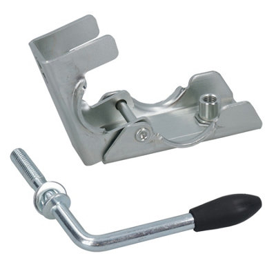 48mm Pressed Steel Jockey Wheel Clamp Prop Stand Trailer Caravan Zinc ...