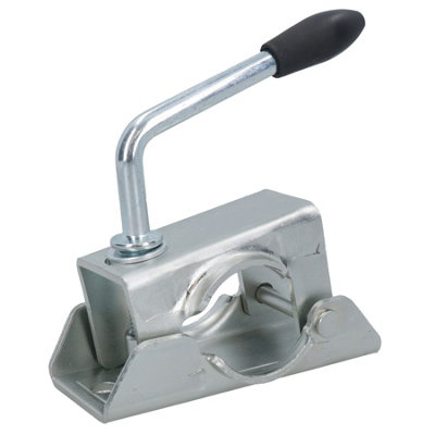 48mm Pressed Steel Jockey Wheel Clamp Prop Stand Trailer Caravan Zinc ...