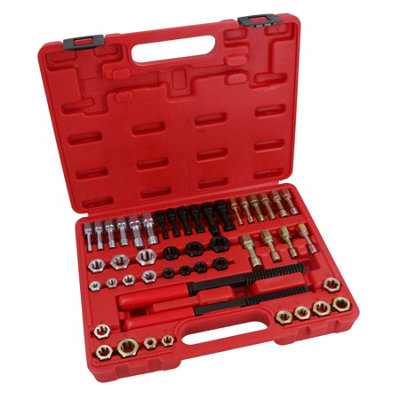 48pc Metric and Imperial UNF UNC Rethread Tap and Die Kit M6 - M14 1 ...