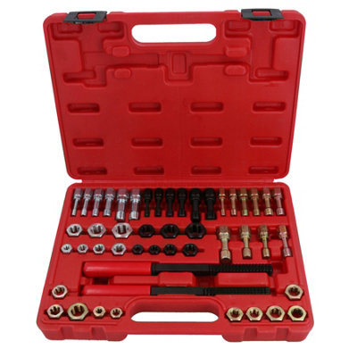 48pc Metric and Imperial UNF UNC Rethread Tap and Die Kit M6 - M14 1 ...