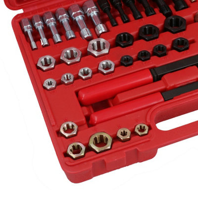 48pc Metric and Imperial UNF UNC Rethread Tap and Die Kit M6 - M14 1 ...