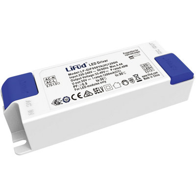 48W Flicker Free LED Driver - 1200mA Constant Current Fixed Output ...