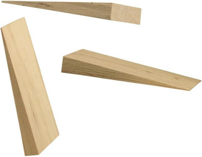 48x Hardwood Wooden Wedges (95mm x 19mm) - hardwood-wooden-wedges