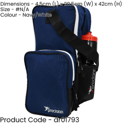 48x30x20cm Sports Shoe/Boot Bag - NAVY/WHITE - Football Rugby Rip Stop ...