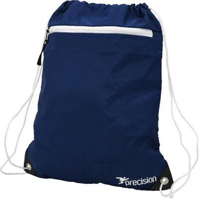 48x35cm Premium Drawstring Sports Bag - NAVY/WHITE 2L Rip Stop School ...