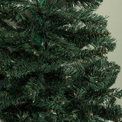 4ft (1.2m) Green Artificial Christmas Tree with Green Metal Stand and ...
