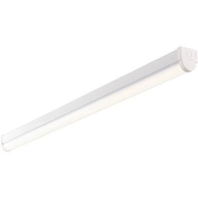 4ft High Lumen Emergency Batten Light - 42.5W Cool White LED - Gloss ...