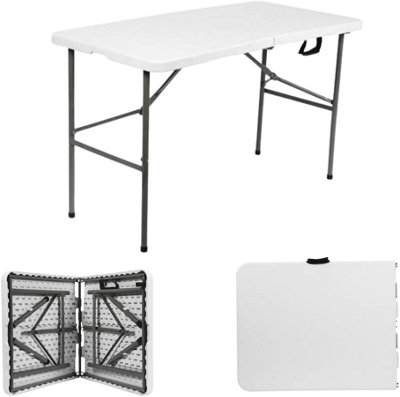 4Ft Plastic Table For BBQ Party Camping Buffet