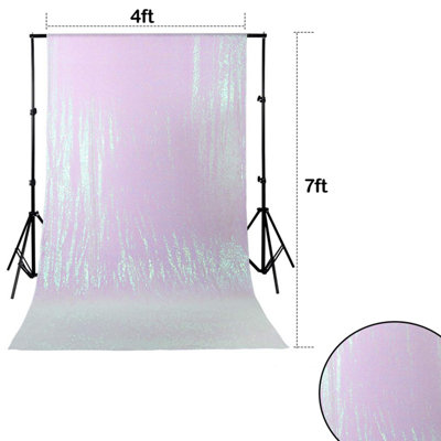 4ft x 7ft Sequin Backdrop Photography Background Shiny Fabric Glitter ...