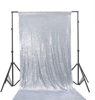 4ft x 7ft Sequin Backdrop Photography Background Shiny Fabric Glitter ...