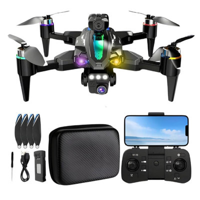 4K Camera Drone - Foldable Quadcopter with Dual HD Cameras, Carrying ...
