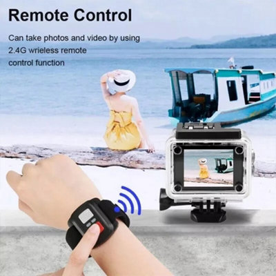 4K Ultra HD 20MP Action Camera with Waterproof Case, WiFi & Remote