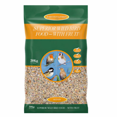 4kg Superior Wild Bird Food With Fruit - Husk-Free Mix with Fruit for ...