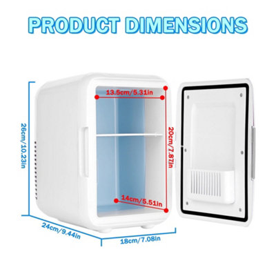 4L Mini Fridge Portable Table Top Electric Cooler Warmer Ice Box Car Home