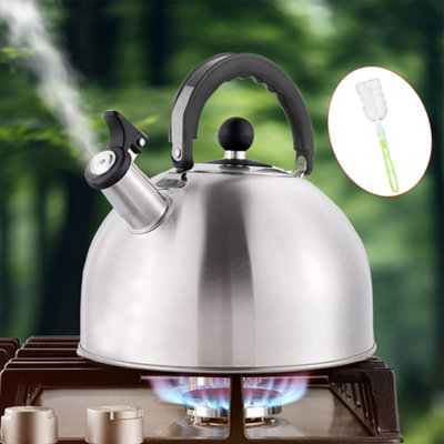 4L Stainless Steel Whistling Hob Kettle for All Hob Types - Camping ...