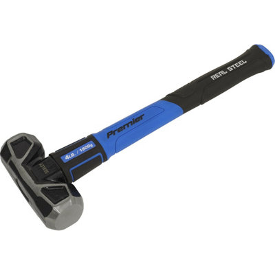 4lb Short Handled Sledge Hammer - Fibreglass Shaft - Rubber Grip ...