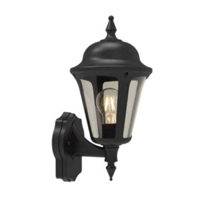 4Lite 4L2/3412 Traditional Outdoor Coach Lantern (Black)