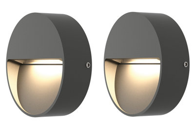 4lite Die-Cast Surface Low Level LED Light x 2 Pack | DIY at B&Q