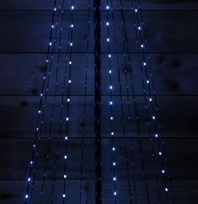 4m (13ft) Light up Christmas Pyramid Cone Tree with 1374 Multi-Action ...